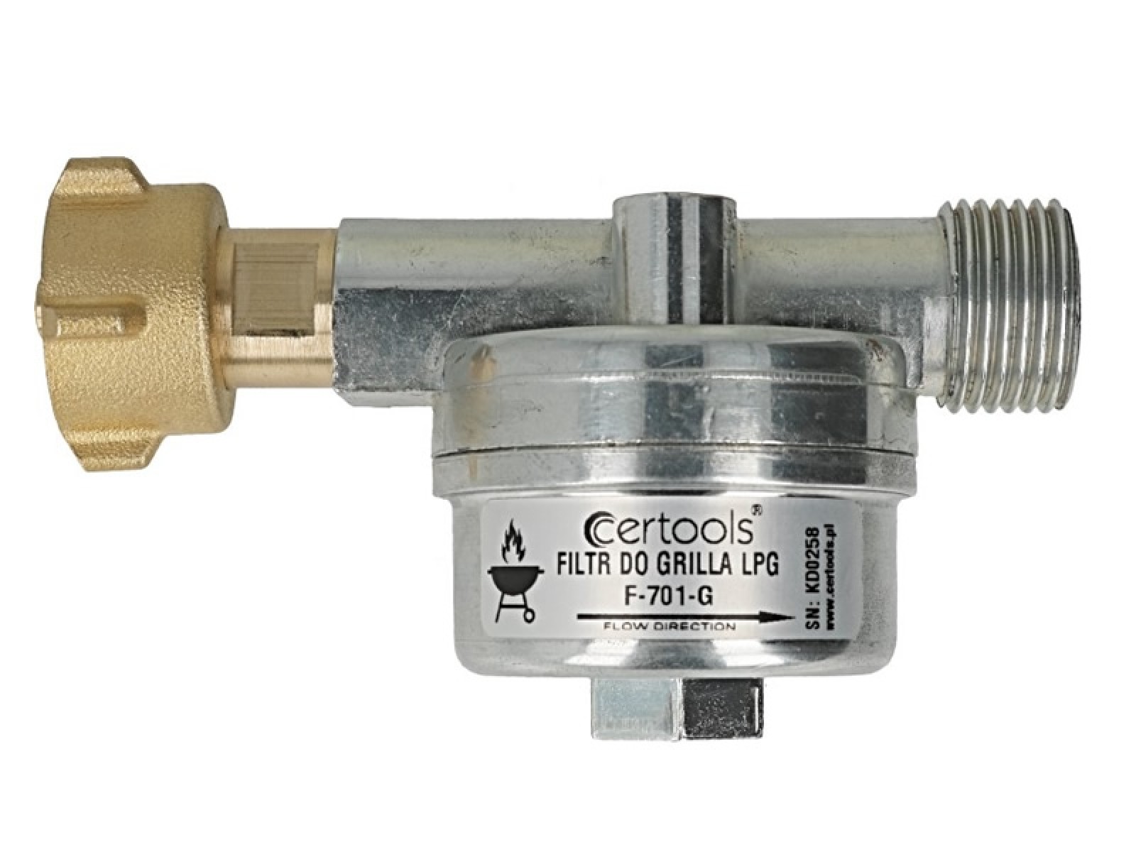 FILTRU GAZ CERTOOLS F-701-G PT. BUTELIE/GRATAR CAMPING - GazMagazin.ro