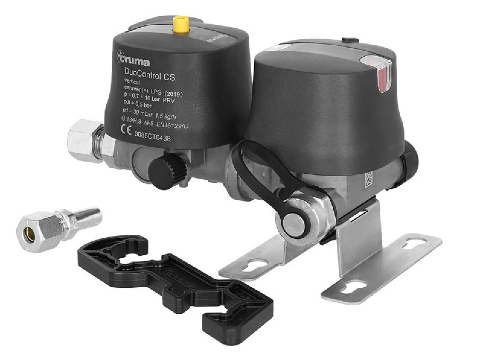 Regulator gaz pentru 2 butelii Truma DuoControl CS pentru montare ...